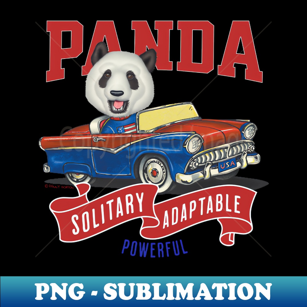 Funny and Cute Panda driving a vintage classic car to a para - Inspire ...