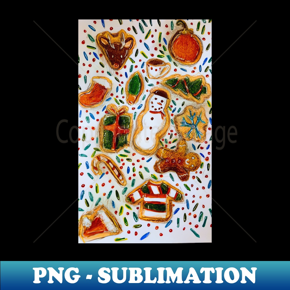 Frosted and Festive Cookie Collage - Exclusive PNG Sublimati | Inspire ...