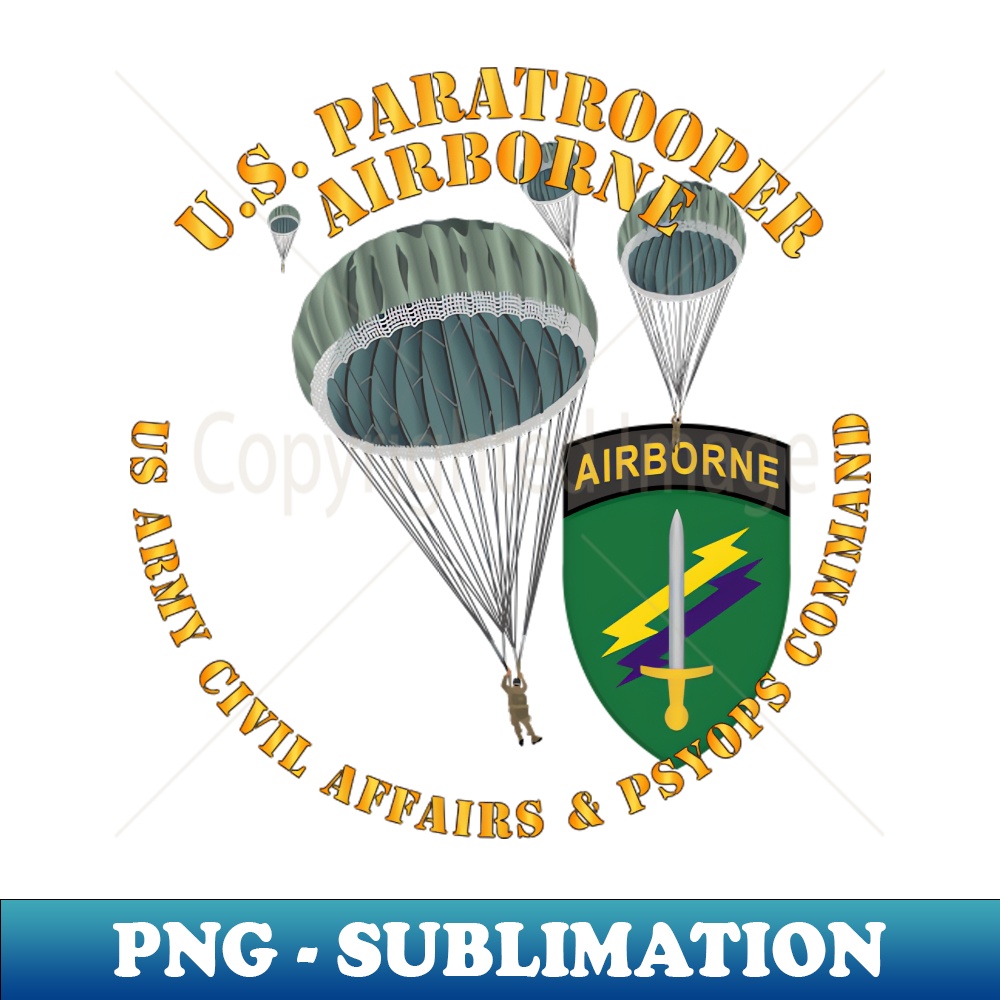 US Paratrooper - USACAPOC - Exclusive PNG Sublimation Downlo | Inspire ...