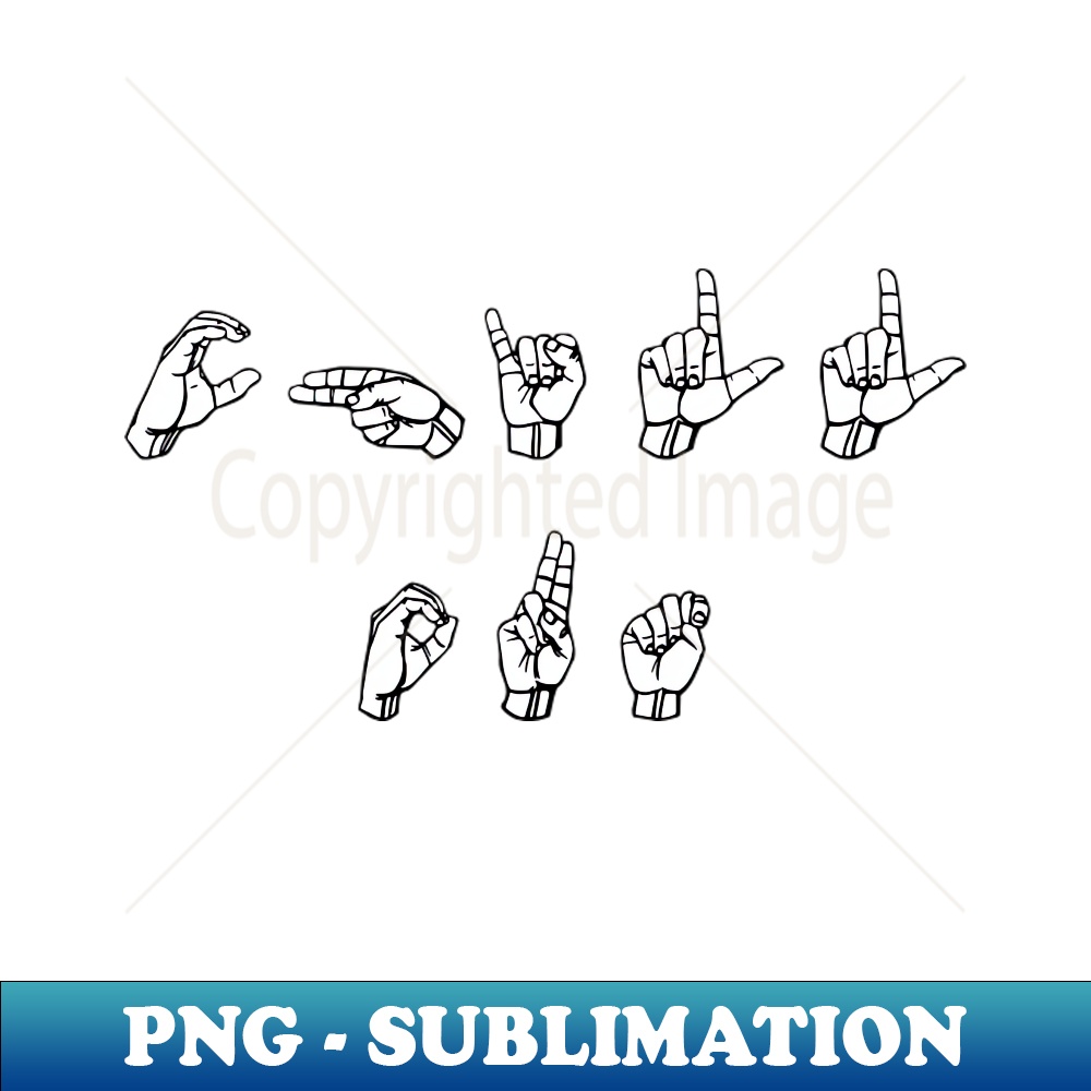 CHILL OUT ASL Sign Language Design - Signature Sublimation P | Inspire ...
