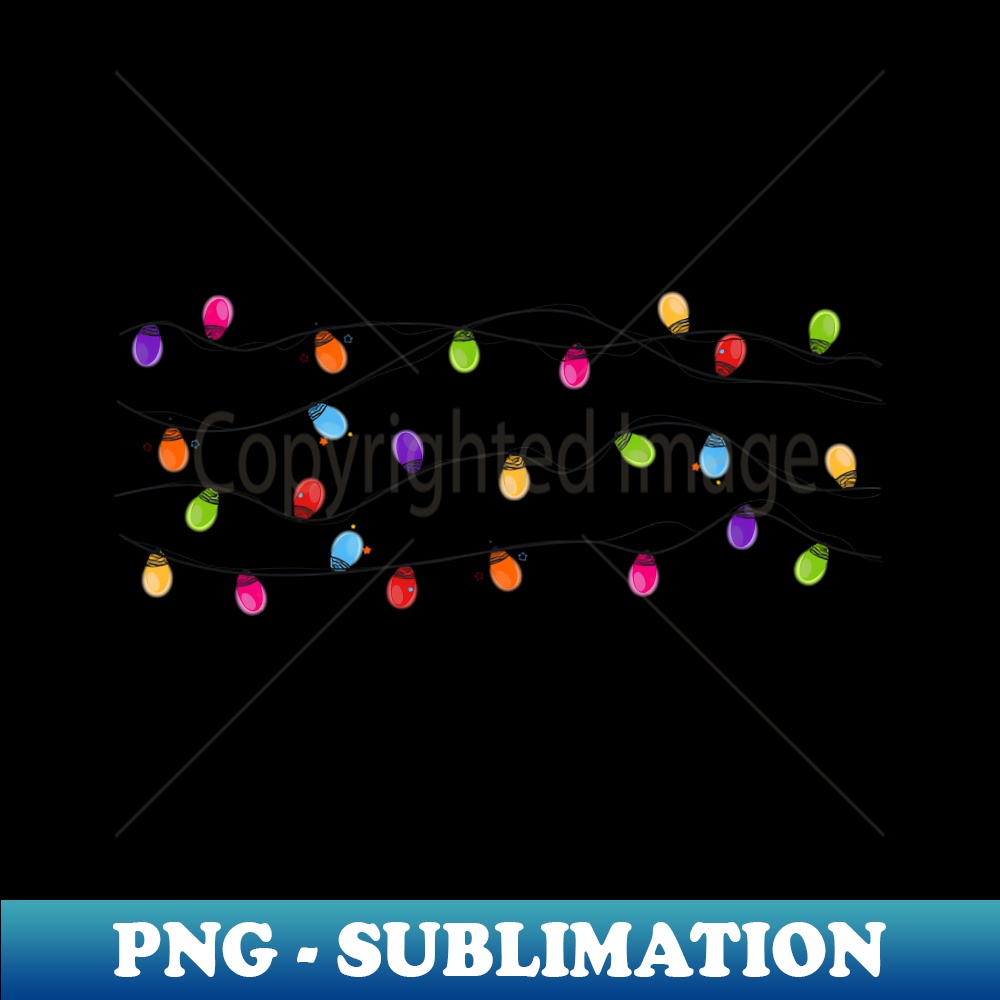 Colorful christmas glowing light bulb - PNG Sublimation Digi | Inspire ...