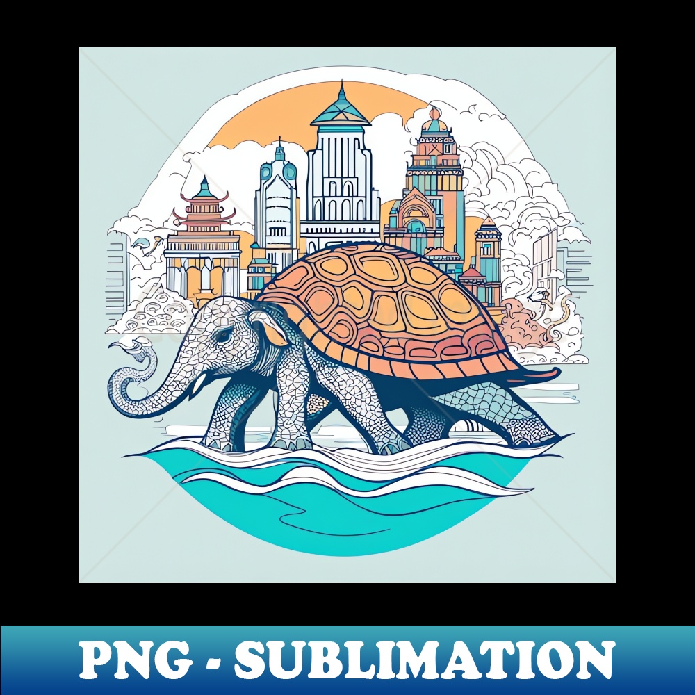 Elephant Turtle Spa Resort - Instant PNG Sublimation Downloa | Inspire ...