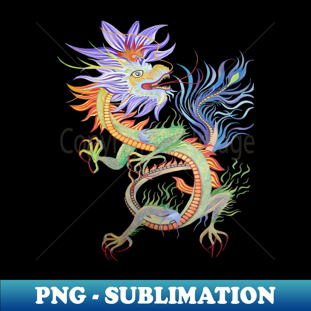 Bright and Vivid Chinese Fire Dragon Cut Out - Premium Subli | Inspire ...
