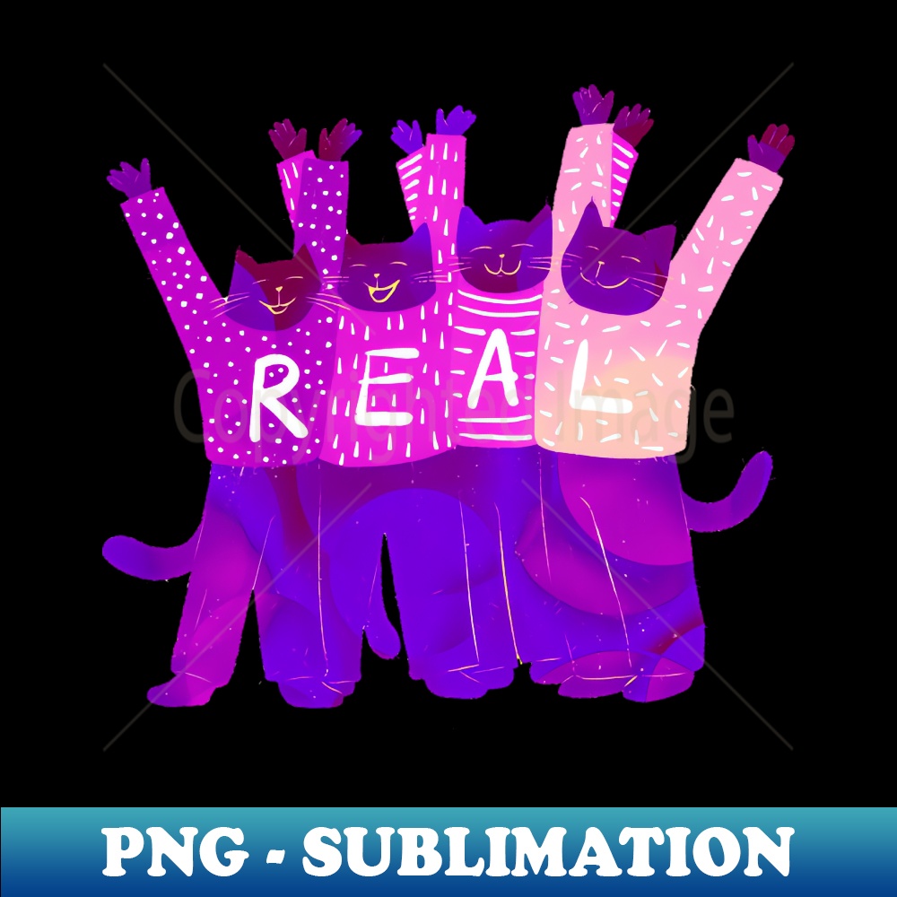 The four positive purple cats keep it REAL - Instant Sublima | Inspire ...