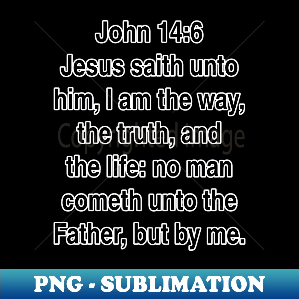 John 146 King James Version KJV Bible Verse Typography - Di - Inspire ...