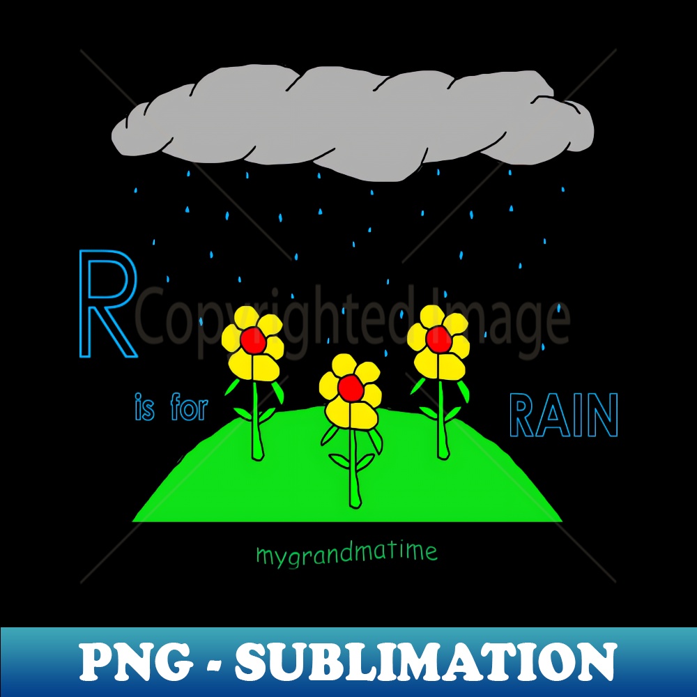 R is for RAIN - Signature Sublimation PNG File - Perfect for | Inspire ...