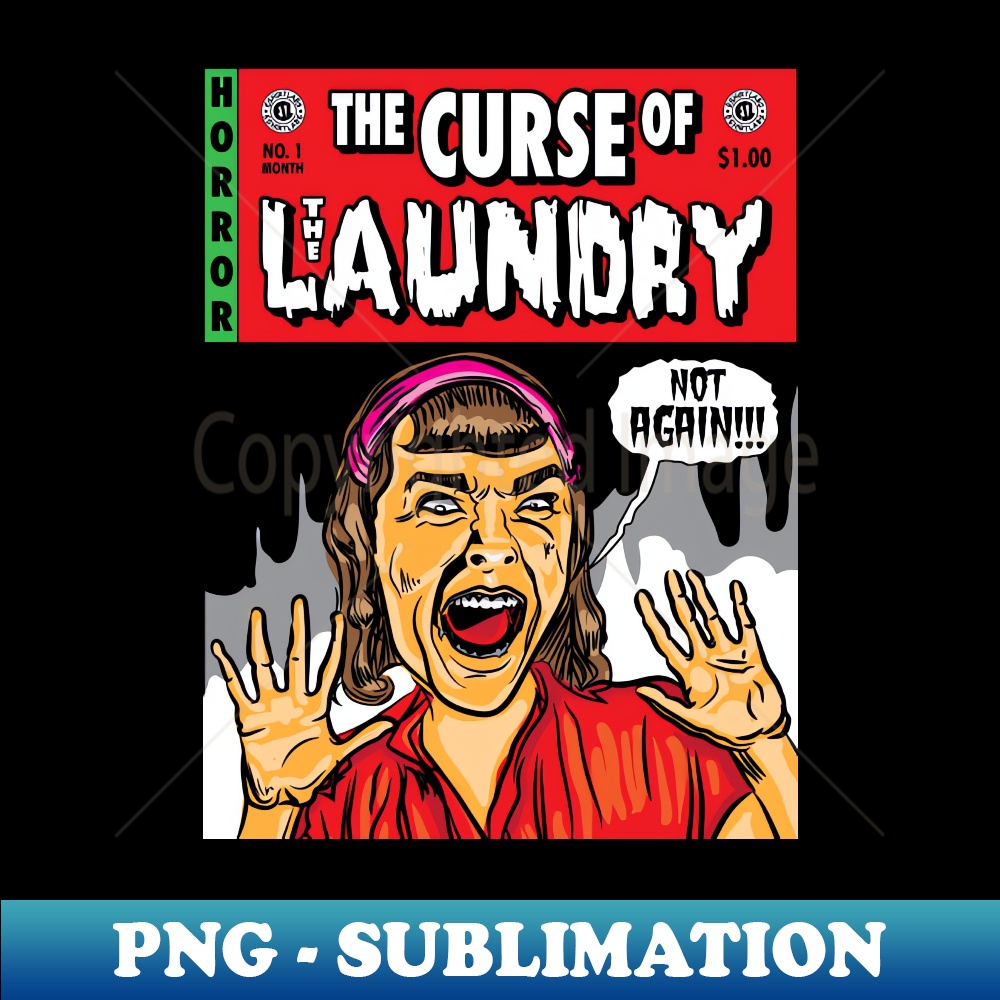 The Curse of the Laundry Horror Comicbook Cover - Decorative | Inspire ...