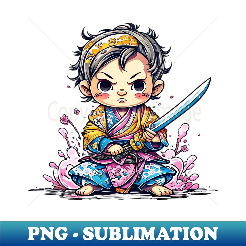 Baby Samurai - PNG Transparent Sublimation File - Capture Im | Inspire ...