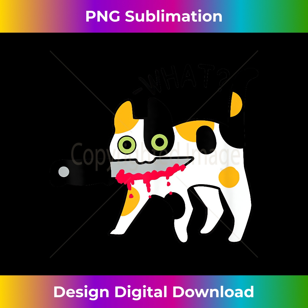 Cat What Murderous Calico Cat With Knife Halloween Cos - Cra | Inspire ...