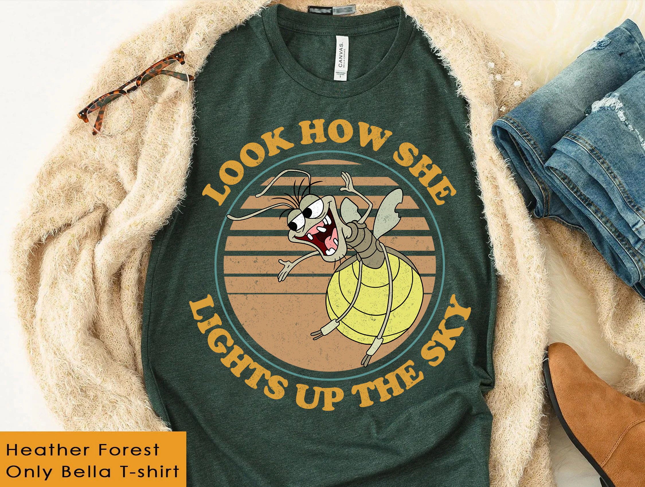 Retro Disney Princess and the Frog Shirt, Ray Firefly Evange | Inspire ...
