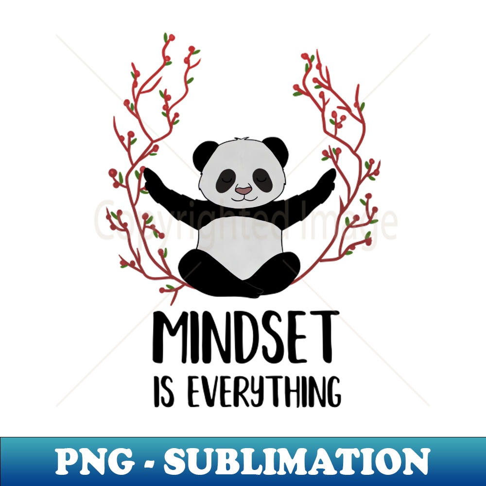 Panda Yoga Meditation Mindset Motivational Quote - PNG Trans | Inspire ...