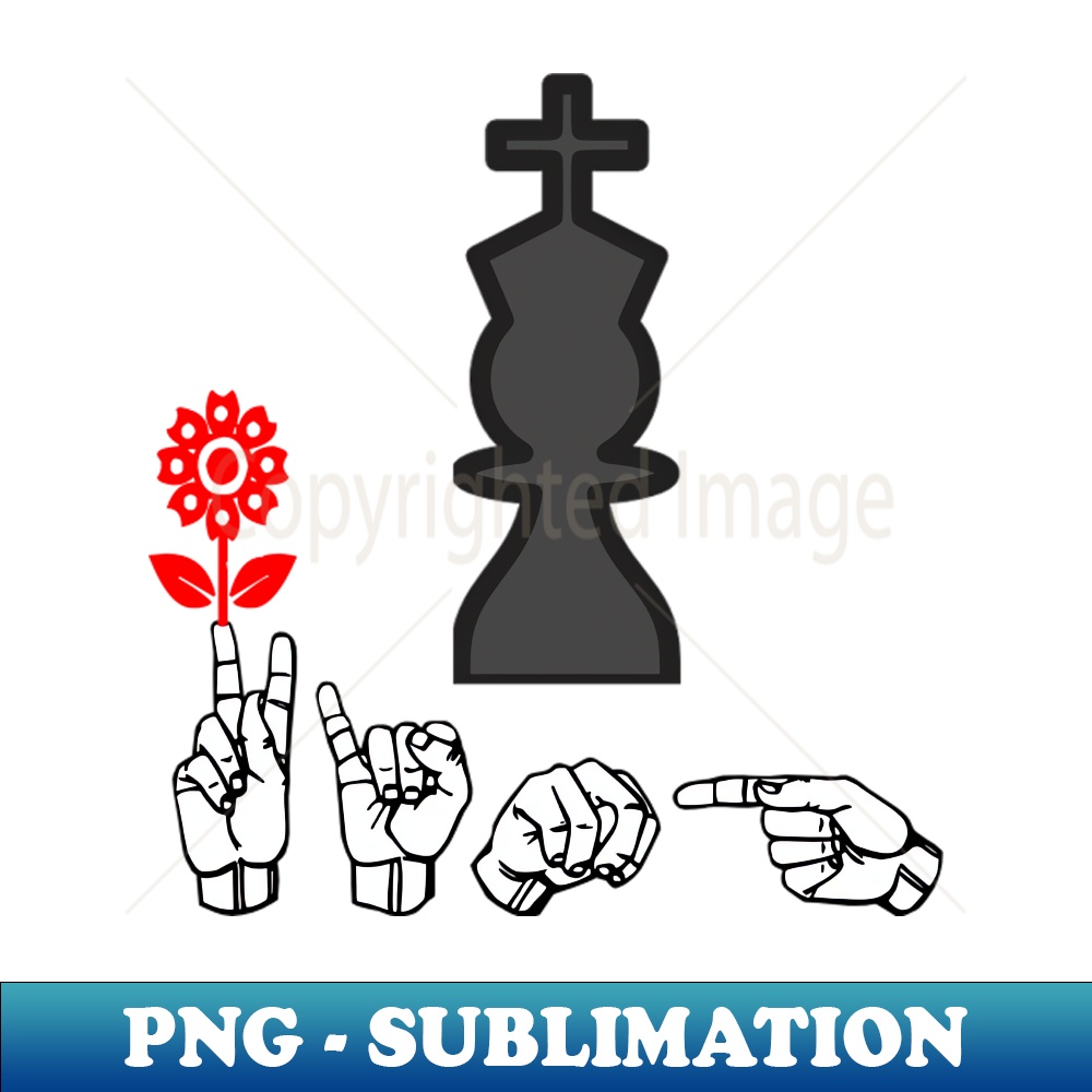 KING sign plus chess piece ASL Sign Language Design - Profes | Inspire ...
