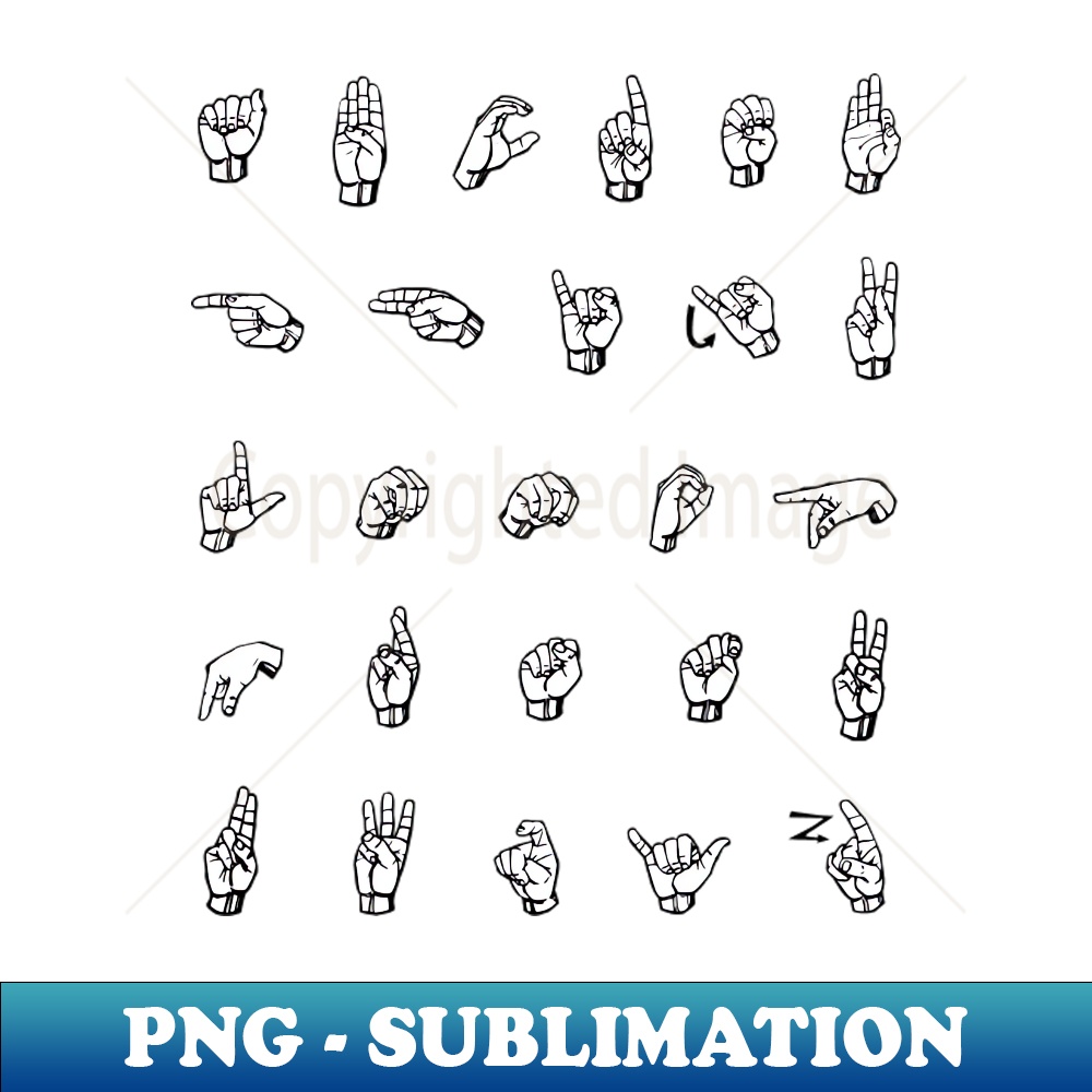 ABCs Individual ASL Alphabet Letters - Unique Sublimation PN | Inspire ...