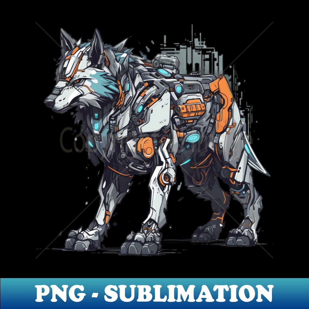 wolf glitch - High-Resolution PNG Sublimation File - Unleash | Inspire ...