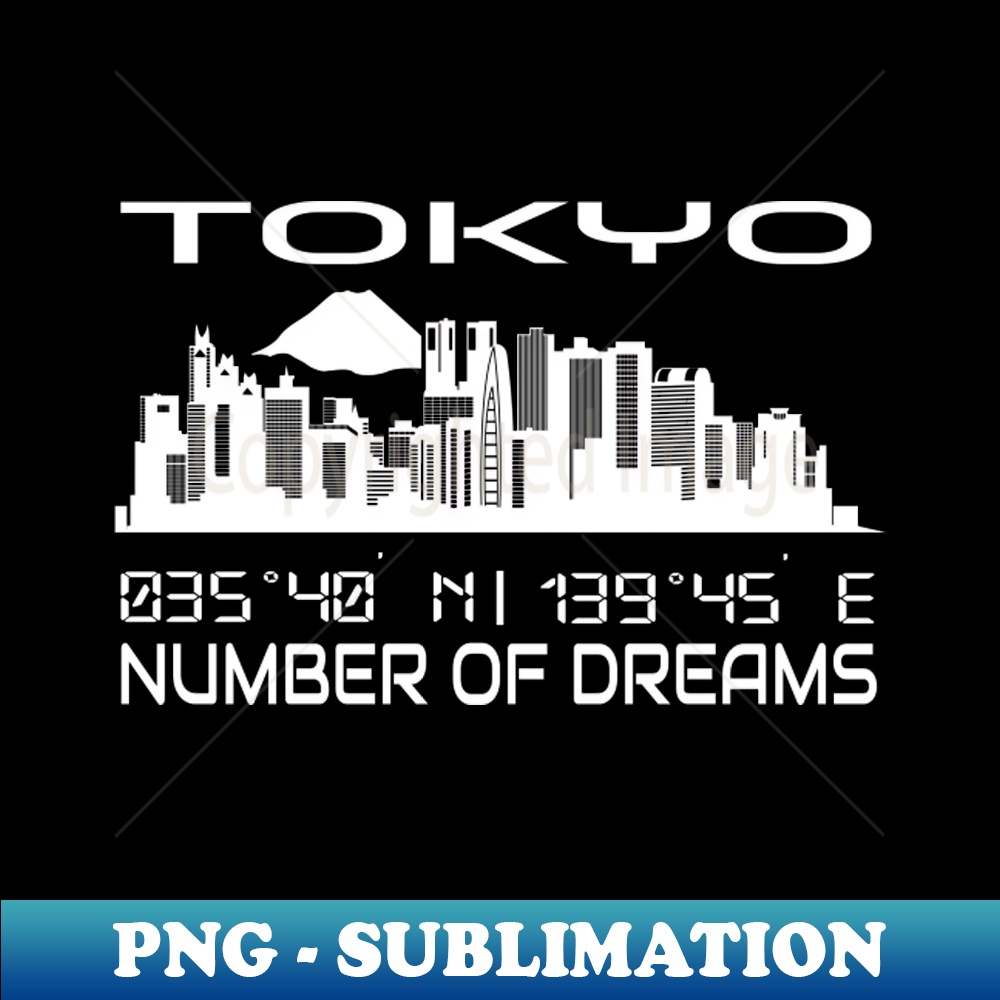 Tokyo Skyline GPS Coordinates Capital Japan - Stylish Sublim | Inspire ...