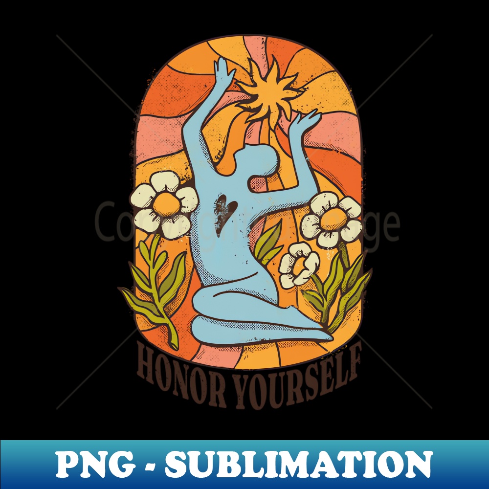 Garden Meditation Honor Yourself - High-Resolution PNG Subli | Inspire ...