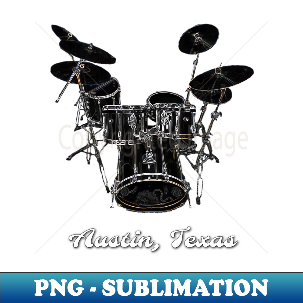 Austin Texas Drum Set Drum Kit Drums and Cymbals - Vintage S | Inspire Uplift