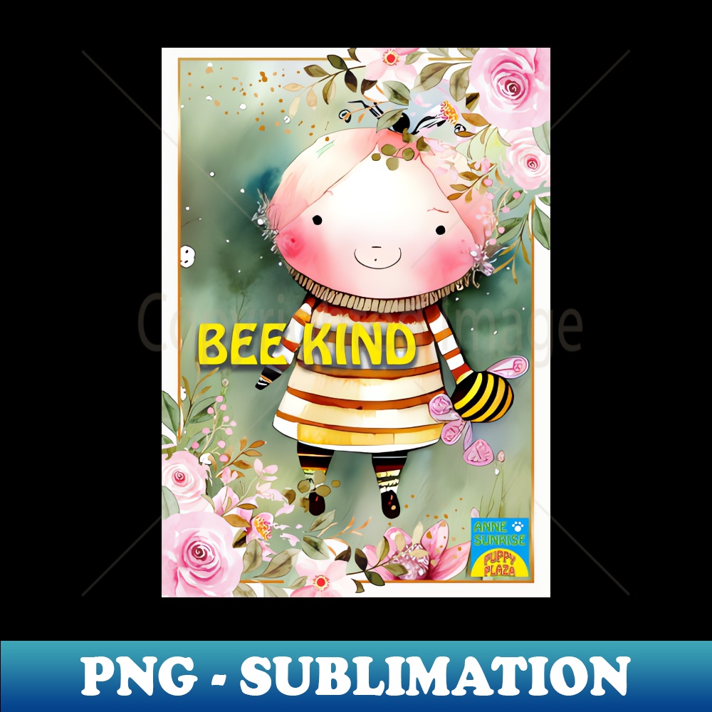 Bee kind cute bee girl - Premium Sublimation Digital Downloa | Inspire ...