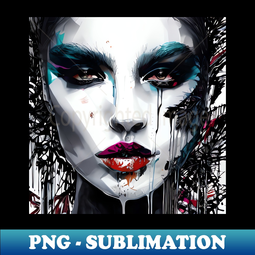 Woman paint drip effect - PNG Transparent Digital Download F | Inspire ...