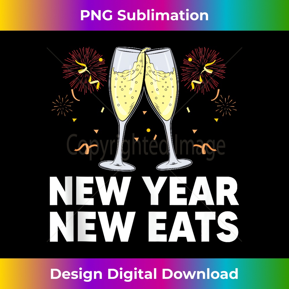 New Year New Eats Foodie Happy New Year Food Lover NYE Funny - Inspire ...