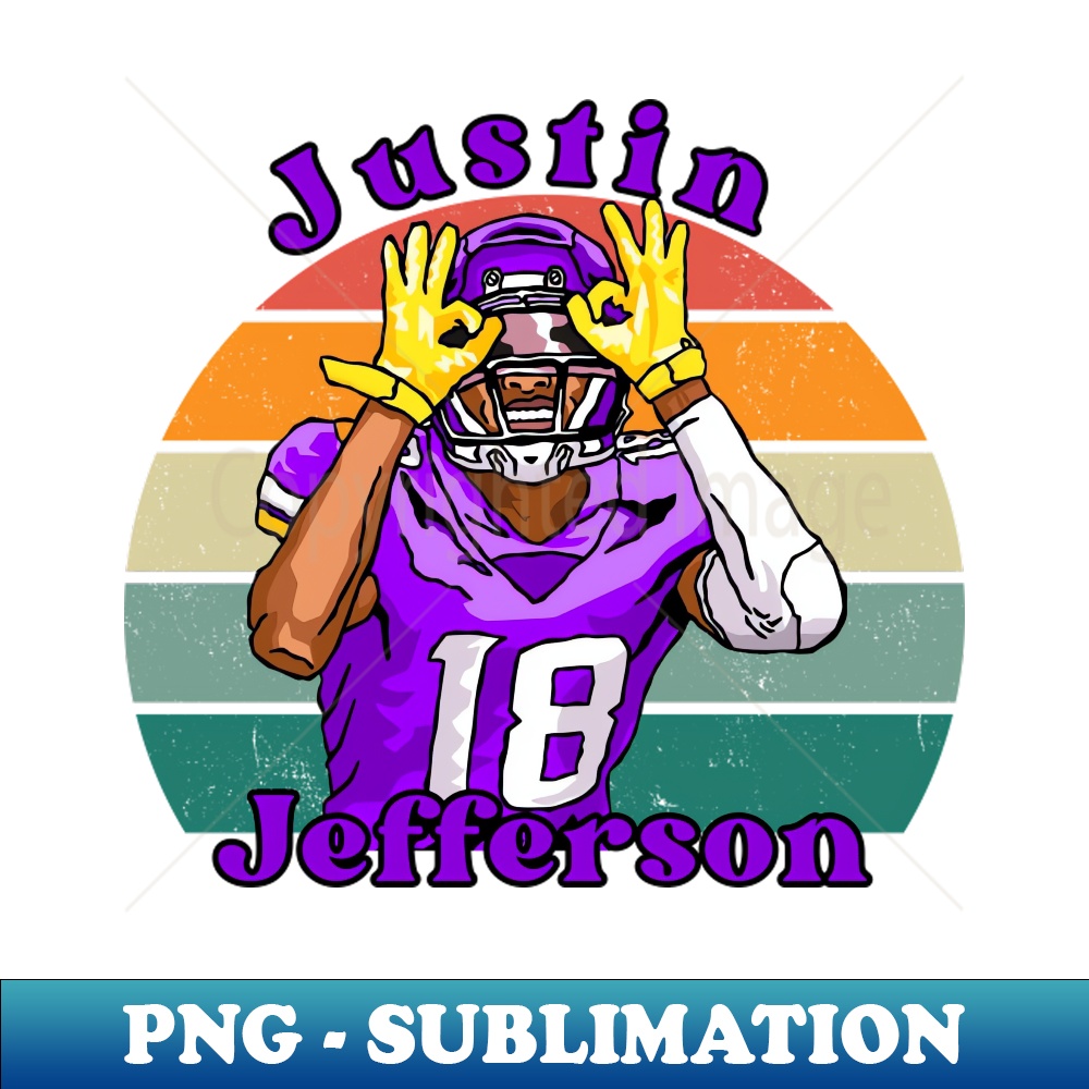 Justin Jefferson - PNG Transparent Sublimation File - Defyin | Inspire ...
