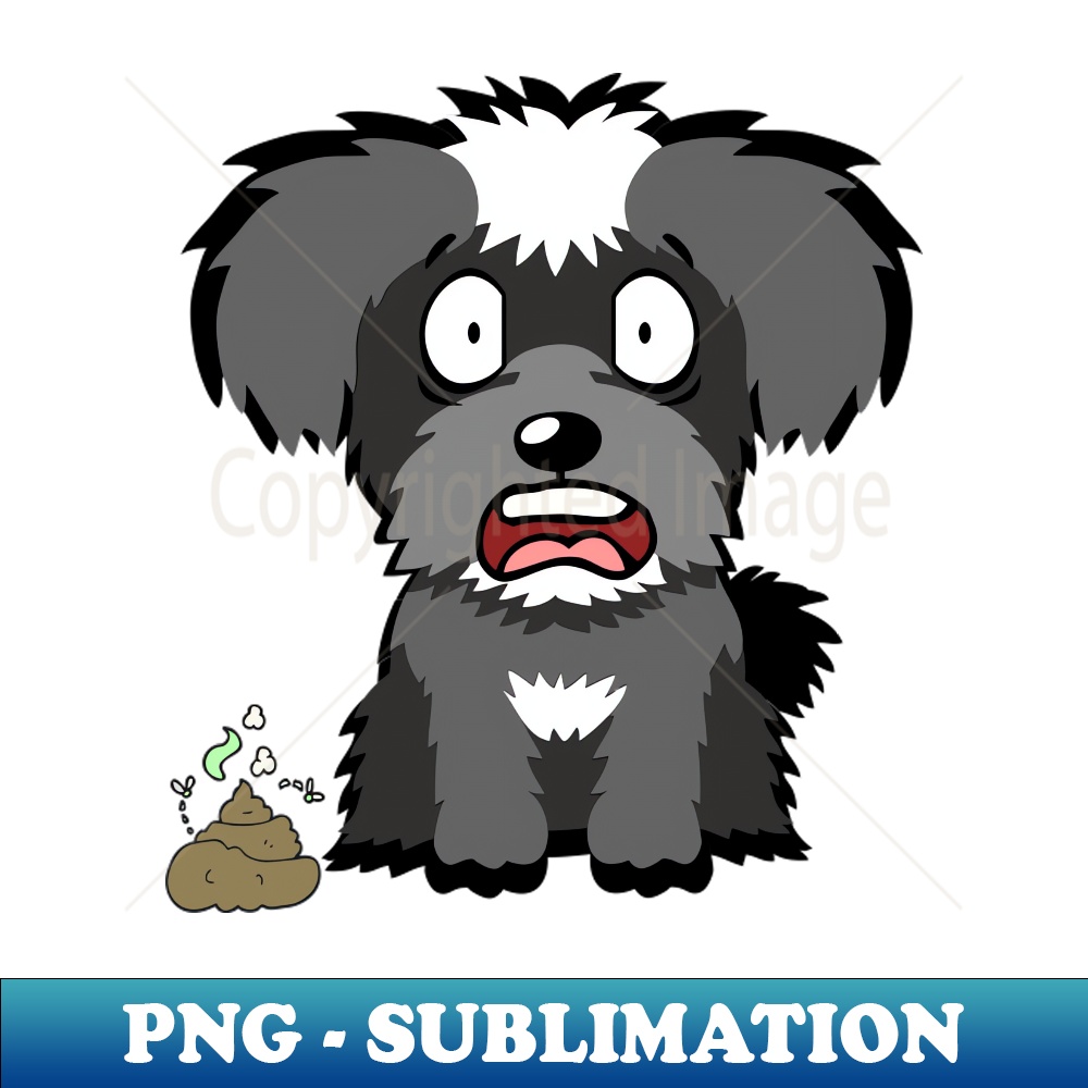 Funny schnauzer smells poo poo - Sublimation-Ready PNG File - Inspire Uplift