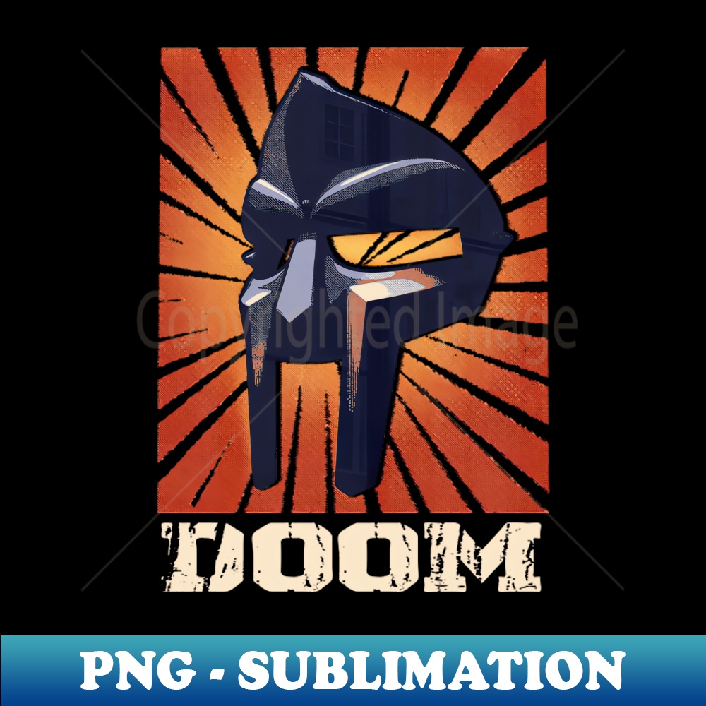Retro Doom White - High-Resolution PNG Sublimation File - Vi | Inspire ...