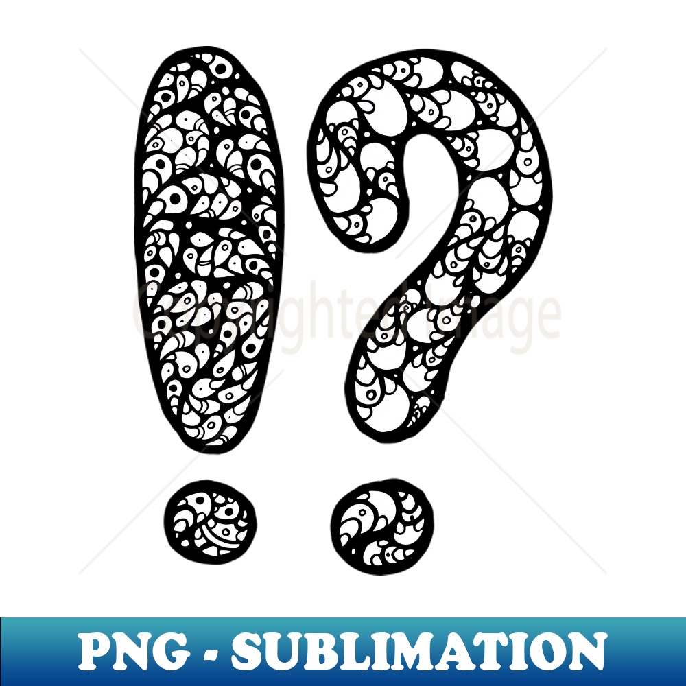 Exclamation and Question Mark Doodle Art - PNG Transparent S | Inspire ...