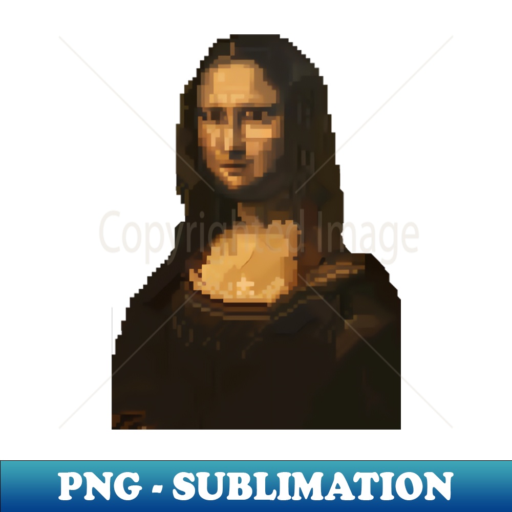 Mona lisa pixel art - Stylish Sublimation Digital Download - | Inspire ...