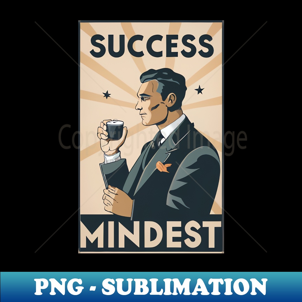 Success Mindset Poster - Digital Sublimation Download File - | Inspire ...