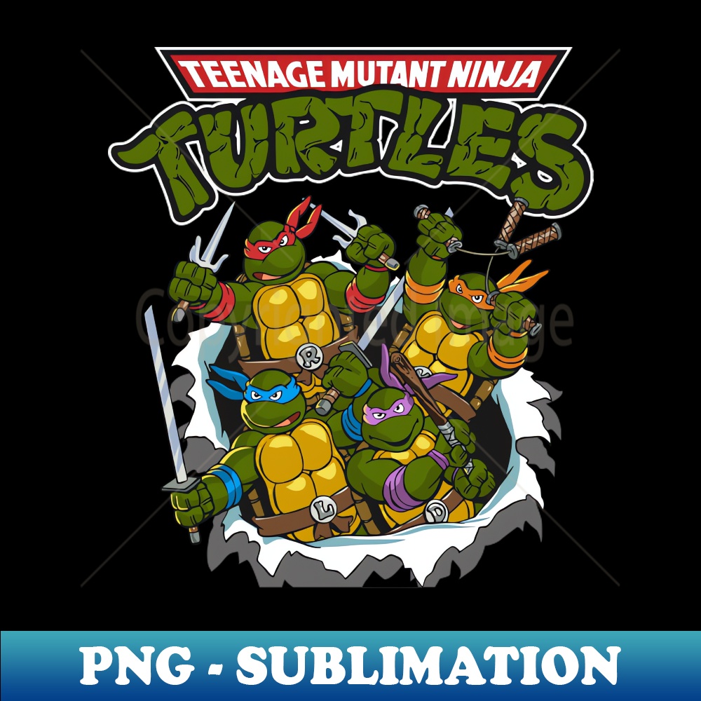 80s Teenage Mutant Ninja Turtles - Instant Sublimation Digit | Inspire ...