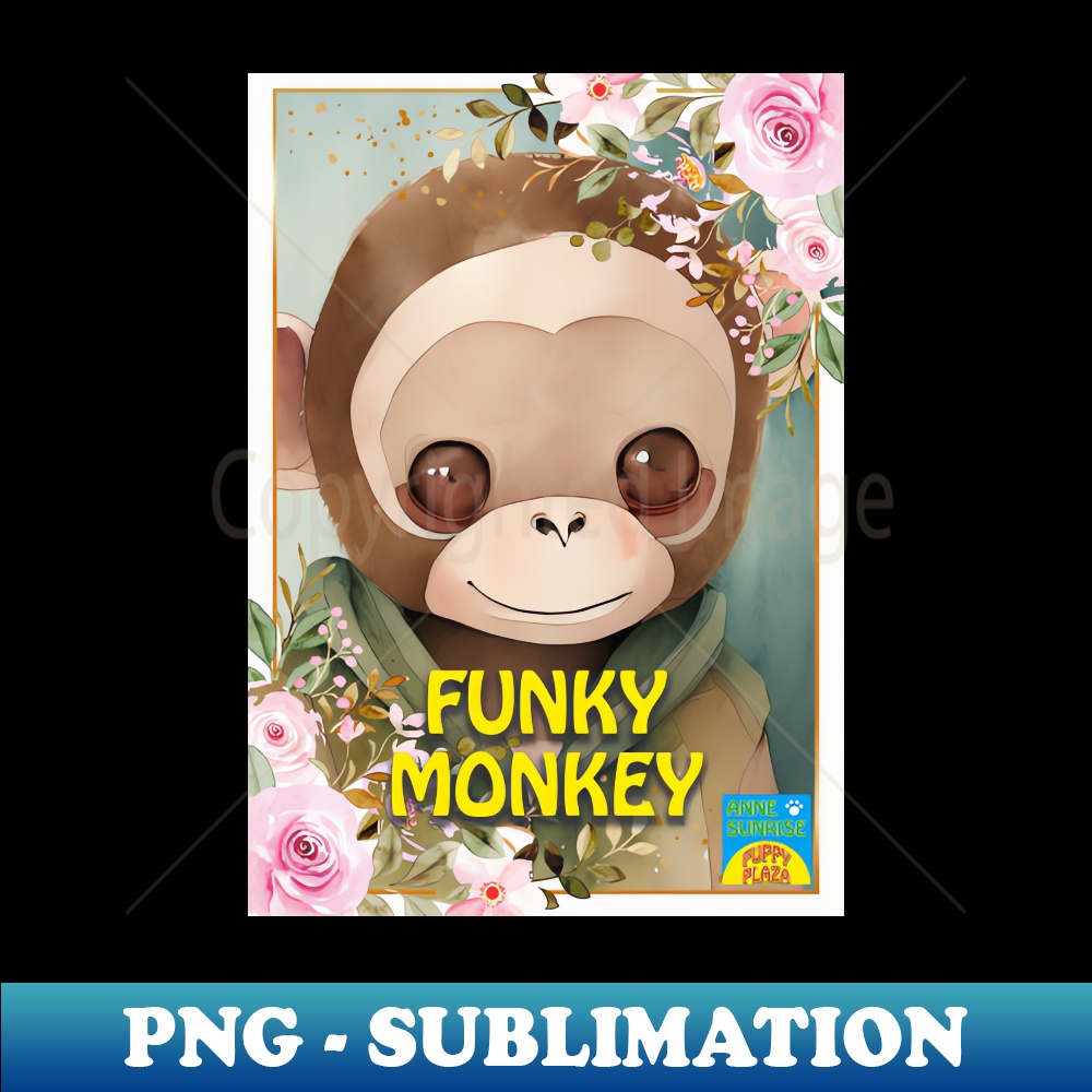 Funky monkey cute little chimpanzee - Creative Sublimation P | Inspire ...