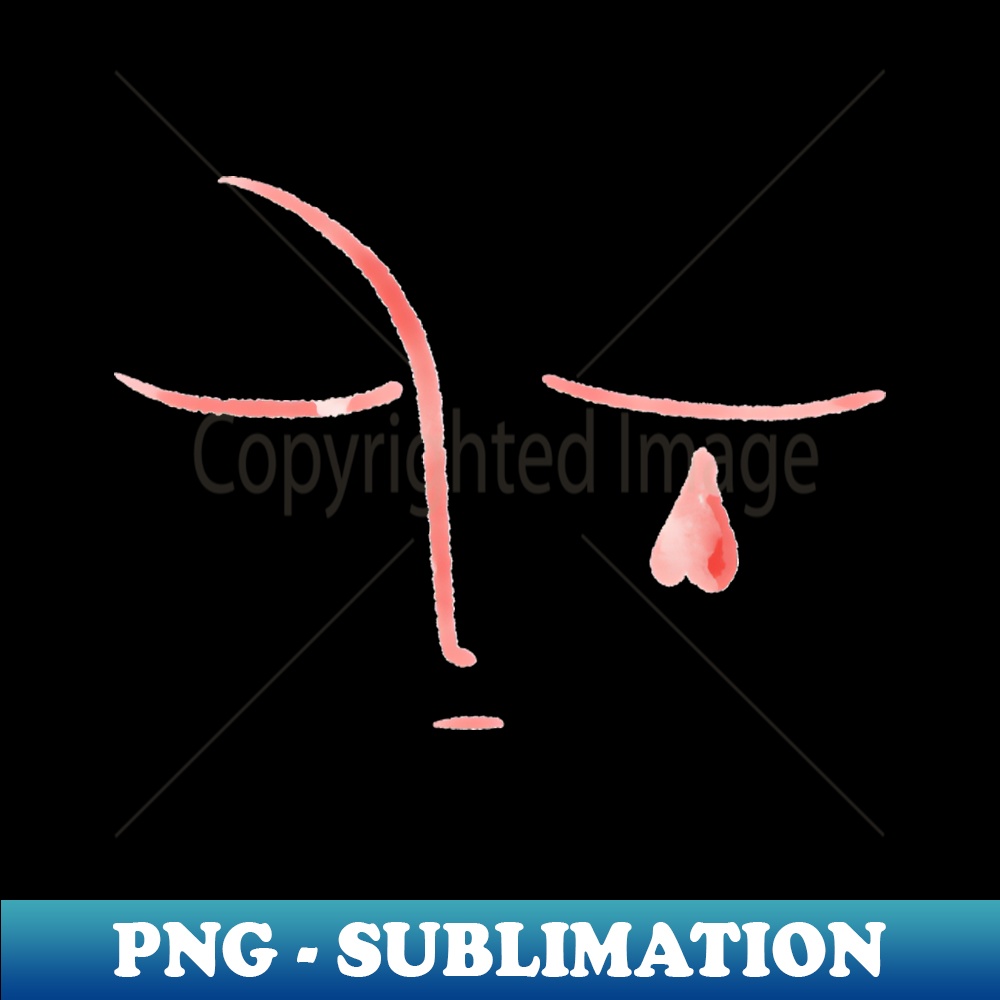 Sad face crying red love heart - Exclusive Sublimation Digit | Inspire ...