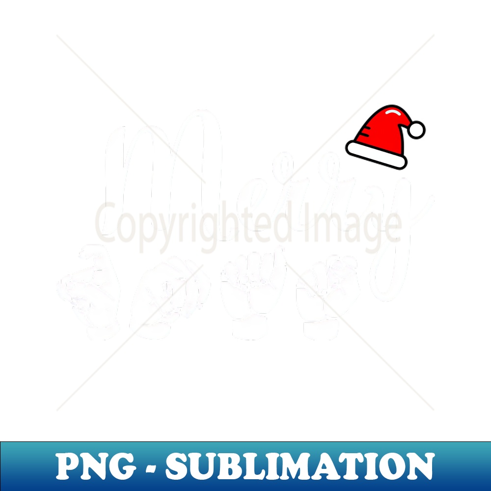 ASL Merry Christmas Santa Hat Vibes Fingerspelling American | Inspire ...