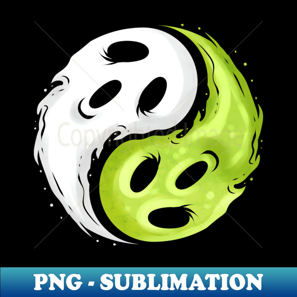 Spirit And Ghost Form Yin And Yang Sign Halloween - Instant | Inspire ...