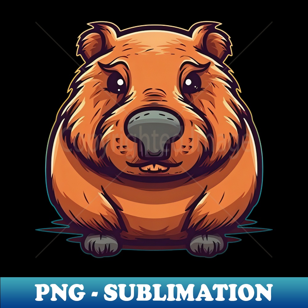 Fluffy cute capybara - Exclusive PNG Sublimation Download - | Inspire ...