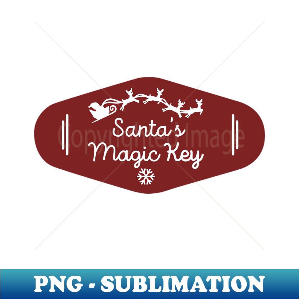 Santa magic key - PNG Transparent Sublimation File - Capture | Inspire ...