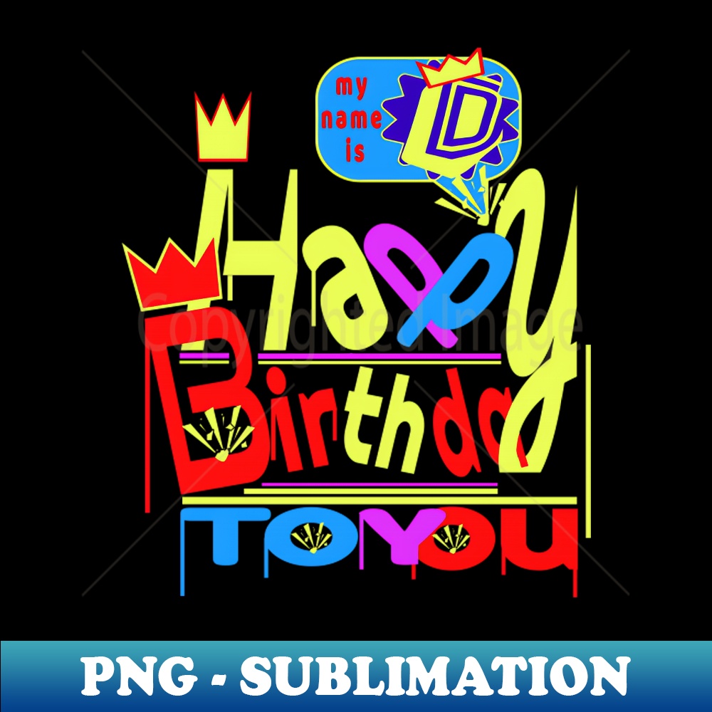 Happy Birthday Alphabet Letter D Dazzling Creative Design - Inspire Uplift