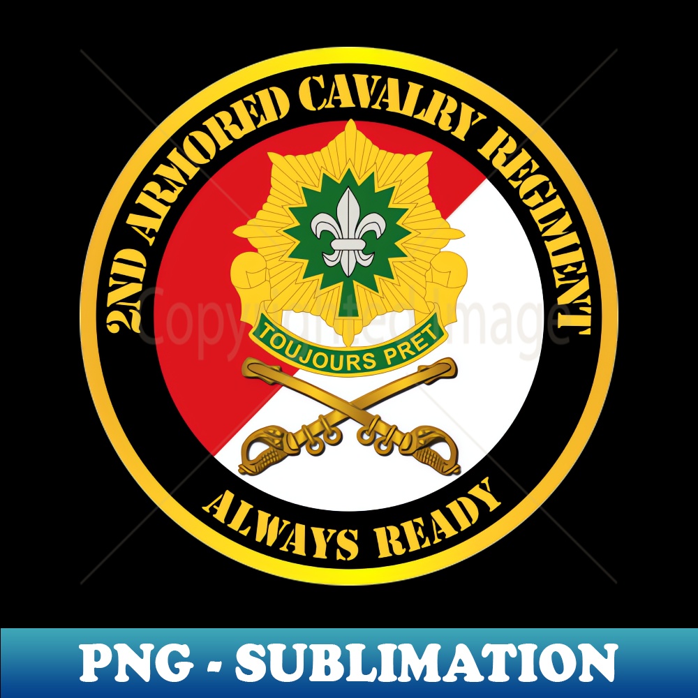 2nd Armored Cavalry Regiment DUI - Red White - Always Ready | Inspire Uplift