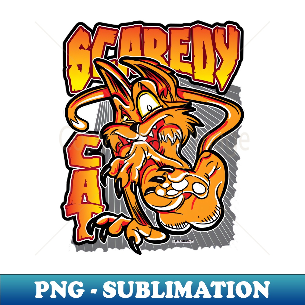 Scaredy Cat - PNG Transparent Digital Download File for Subl | Inspire ...