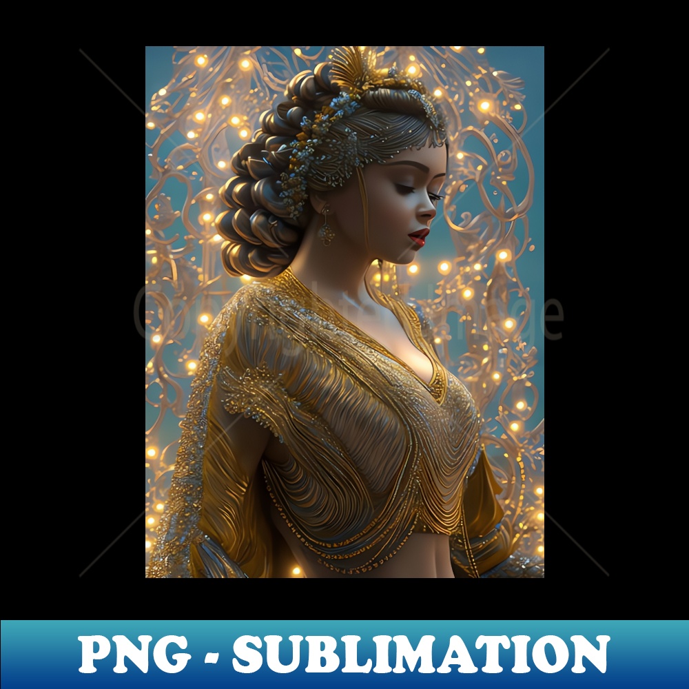 golden women portrait - Premium PNG Sublimation File - Defyi - Inspire ...