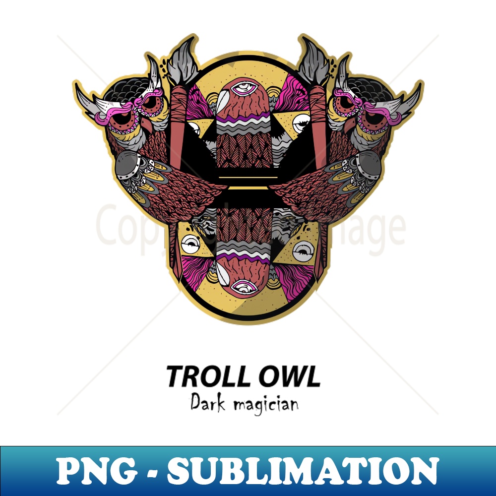 Dark Magician Troll owl - Decorative Sublimation PNG File - | Inspire ...