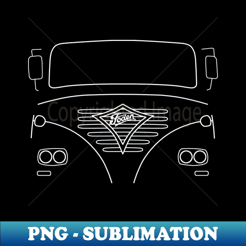 Foden classic lorry outline white - Modern Sublimation PNG F | Inspire ...