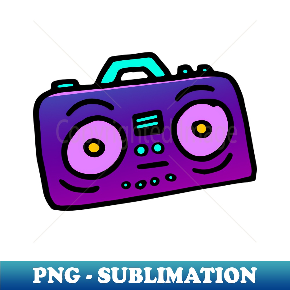 Boombox Doodle Art - Premium PNG Sublimation File - Transfor | Inspire ...