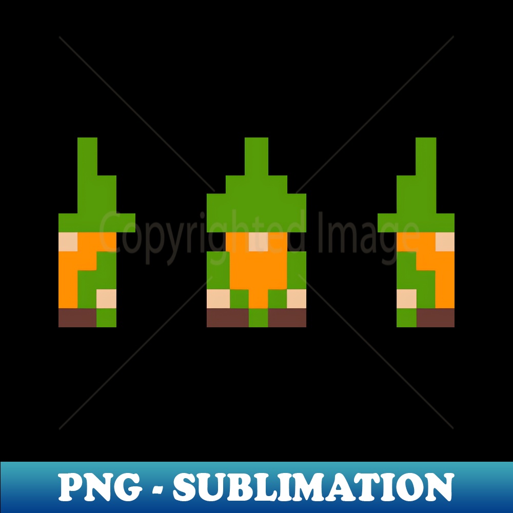 Pixel Art Leperchauns - Aesthetic Sublimation Digital File - - Inspire ...