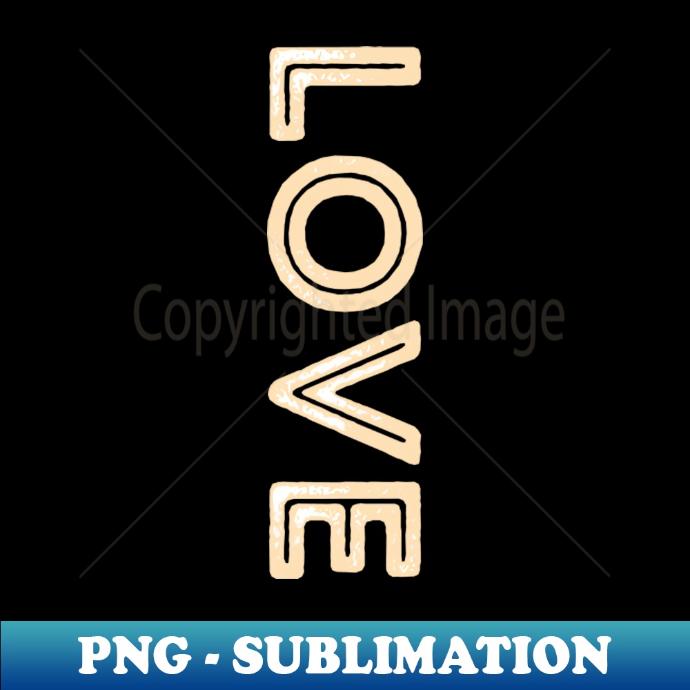 Rustic Capital Letters Word LOVE in Cream - PNG Transparent - Inspire ...