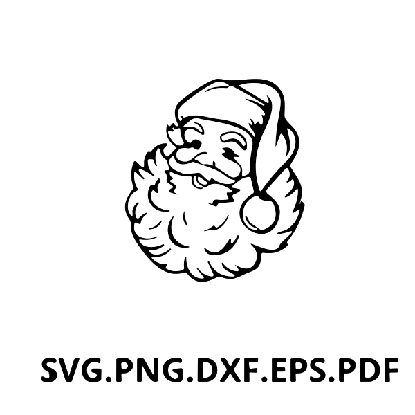 Vintage Santa svg, old school father christmas, Santa Face s - Inspire ...