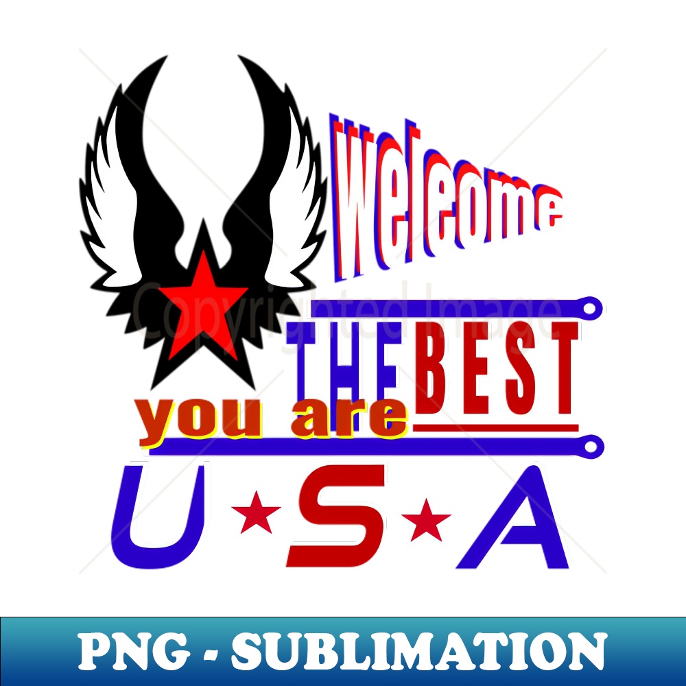 You are the best welcome in the USA-White wings design - Pre | Inspire ...