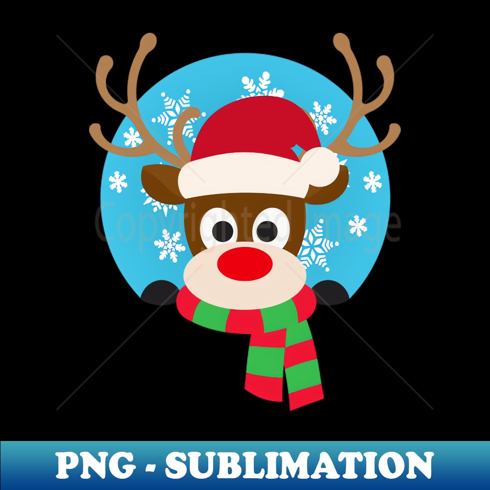Cute Rudolph Red-Nosed Reindeer Christmas Design - High-Qual | Inspire ...