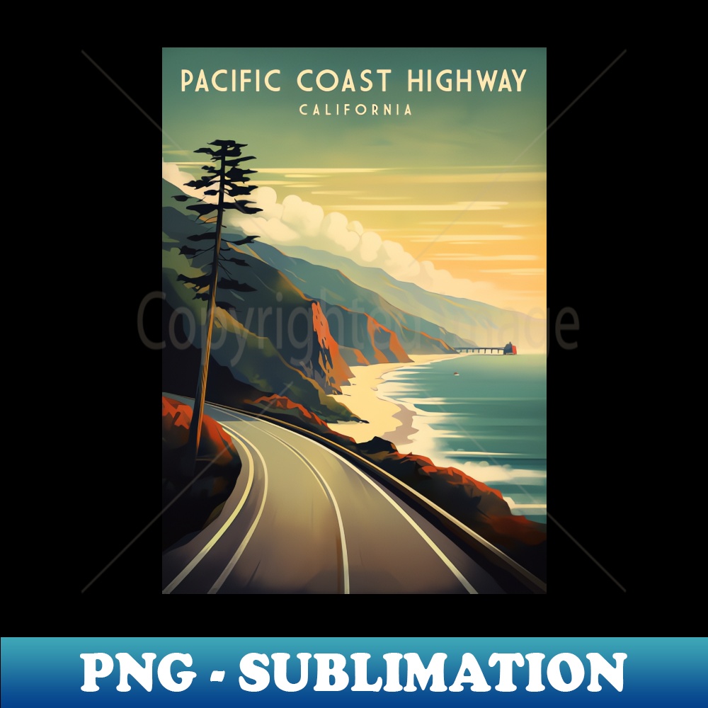 Pacific Coast Highway - Professional Sublimation Digital Dow | Inspire ...
